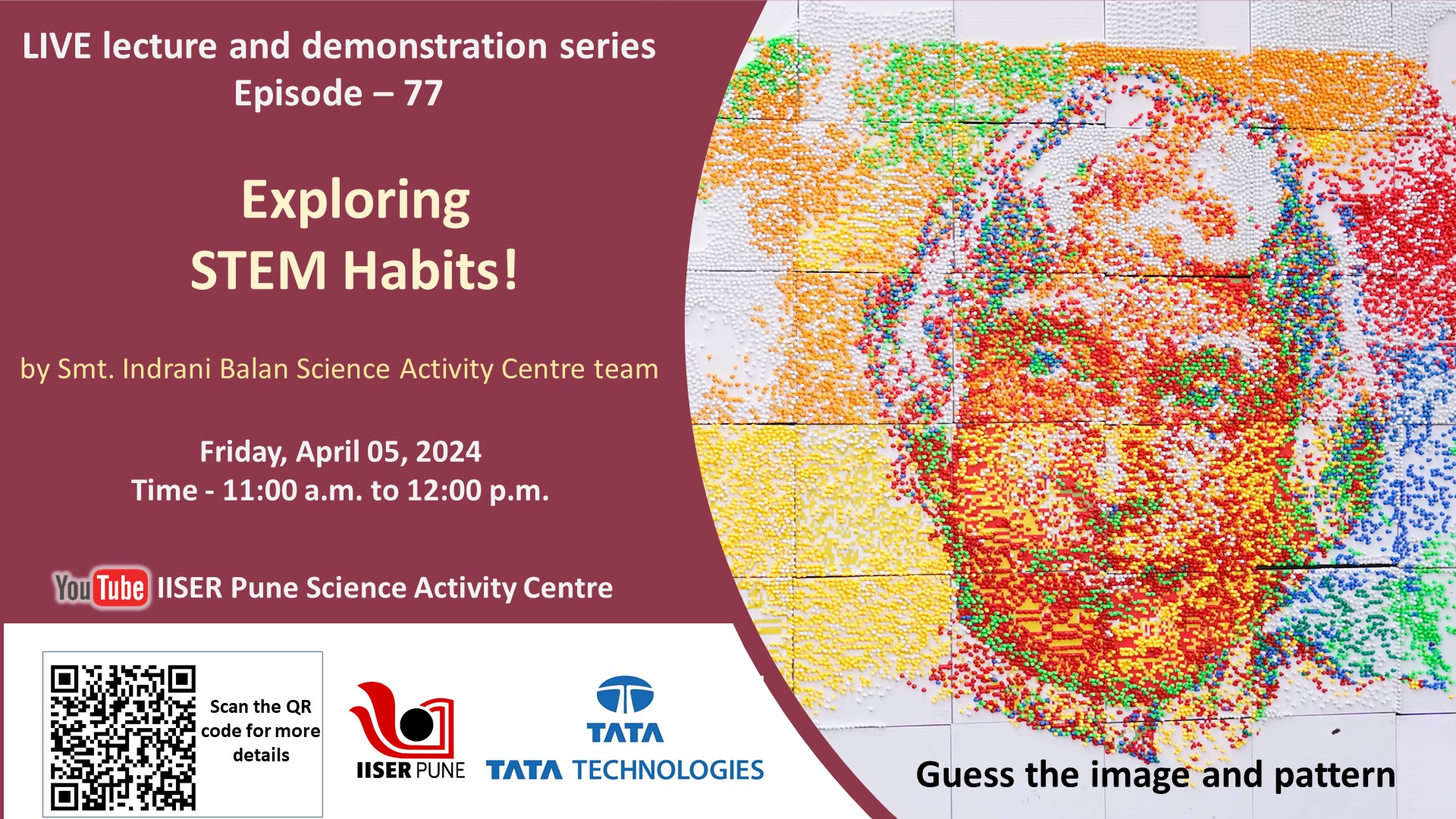 Online Lecture / Demonstration Series Episode 77 Event - IISER Pune