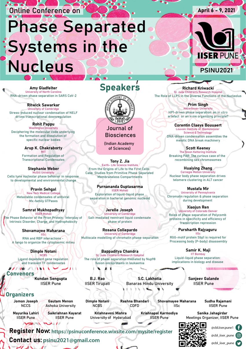 Online Meeting on Phase Separation in Nucleus Event - IISER Pune